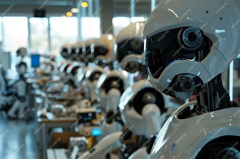 Premium Photo Machines Learning In A Futuristic Tech Lab Ar Generative Ai