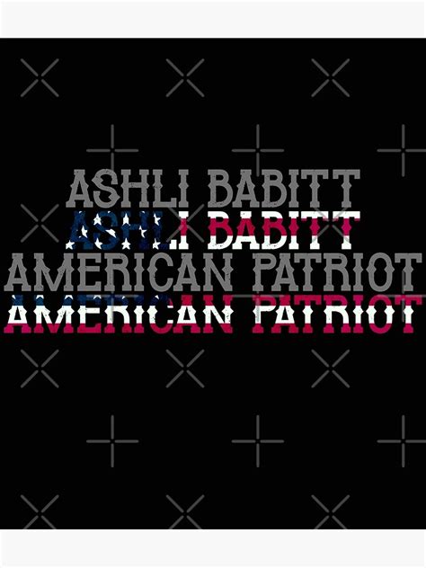 American Patriot Ashley Babbitt Poster For Sale By Artaafunn Redbubble