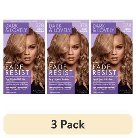 3 Pack Softsheen Carson Dark And Lovely Fade Resist Hair Color 378