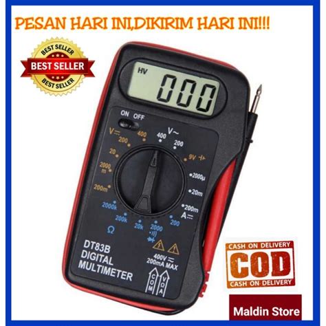 Jual Alat Ukur Kelistrikan Multimeter Multitester Avometer Digital Mini