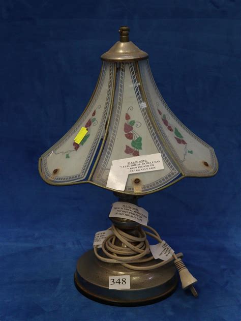 Lot Glass Shade Table Lamp