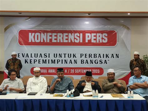 GNPF FPI Dan PA 212 Deklarasikan Mosi Tidak Percaya Terhadap Presiden