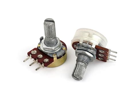 Premium Photo The Variable Resistor Isolated On White Background Rheostat