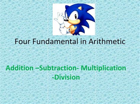 PPT Four Fundamental In Arithmetic PowerPoint Presentation Free Download ID