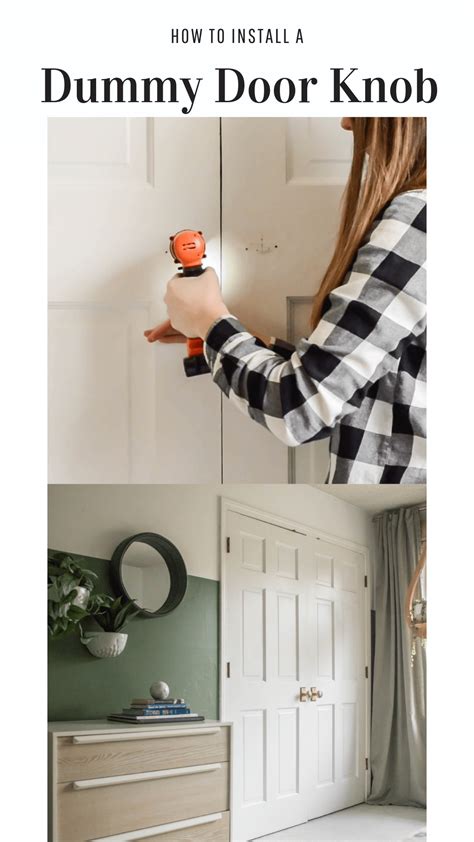 Dummy Door Knobs How To Install A Door Knob