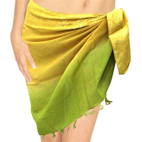 La Leela La Leela Summer Swim Cover Up Sarong Swimsuit Coverups Chiffon