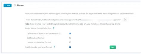 Heroku Router Path Metrics Metricfire