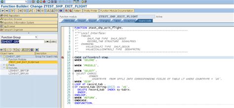search help exit sapcodes