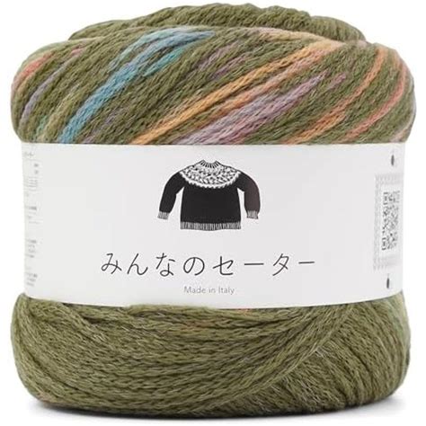原ウール Knitworm 編み物キット みんなのセーター マスタード 20240121063416 00709 ココロ屋