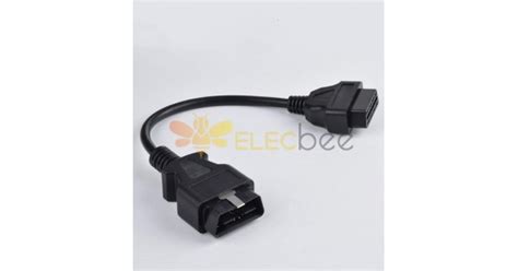 Elecbee Automobile Diagnostic Tools OBD2 Male To Female 16 Pin OBD Extension Cable 30Cm