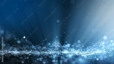 Dark Blue Abstract Animation Background With Moving And Flicker Particles Form Backdrop Of