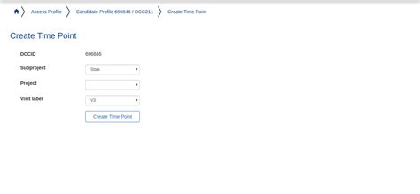 Createtimepoint Creating Timepoint Without Selecting `project` Leads