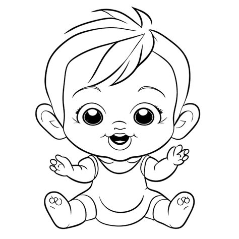 Coloriage Bebe детский мультфильм рисунок Bebe принтер открывает новую