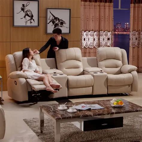 Oem 가정 극장 좌석 영화관 Recliners 소파 착석 전기 똑똑한 2 Seater 조정가능한 진짜 가죽 상승 의자 거실 Buy 안락 Led 빛 Usb 충전홈 가구