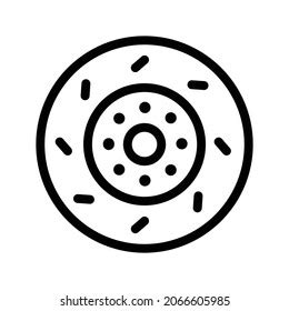 Disc Brake Vector Icon Outline Motorcycle Stock Vector Royalty Free
