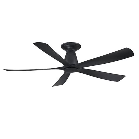Fanimation Kute5 52 In Black Indoor Outdoor Flush Mount Smart Ceiling