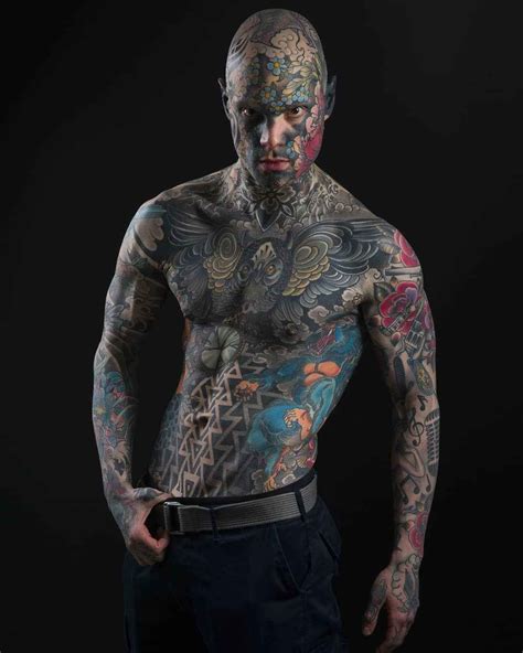 From Head To Toe Sylvain Hélaine Inkppl Bald Head Tattoo Head