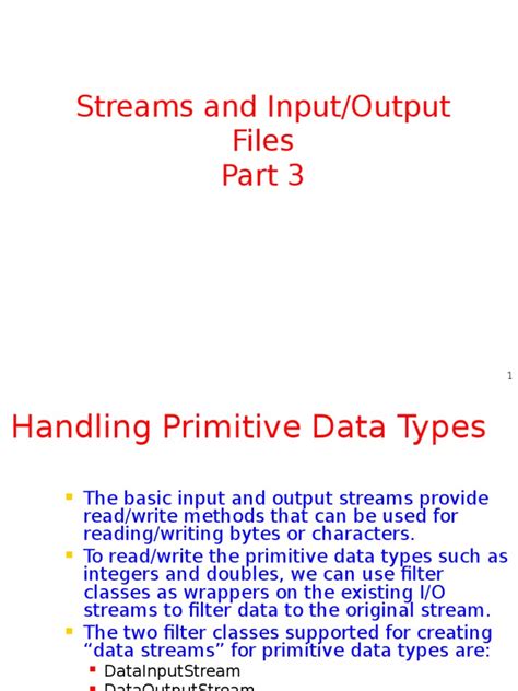 Streams And Inputoutput Files Pdf Inputoutput File Format