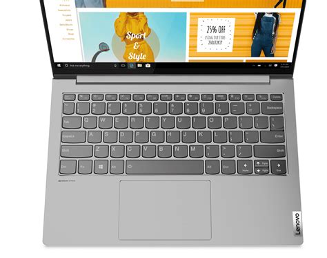 Lenovo Yoga Slim I Metal Closeup Keyboard Light Silver Lenovo StoryHub