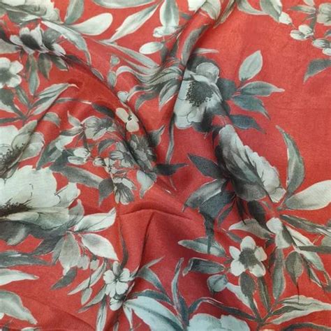 Premium Maroon Floral Print Muslin Fabric At Rs 5460 Muslin Fabric