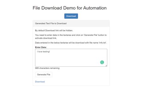 how to download files using javascript and selenium lambdatest