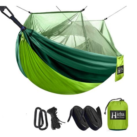 Туристичний гамак із москітною сіткою Hammock Net Зелений низькі ціни