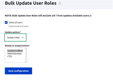 Bulk Update User Roles Drupal Org
