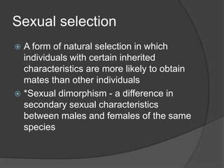 Adaptive Evolution As Caused By Natural Selection Continuation PPT
