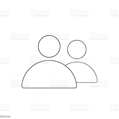 아이콘 사용자 아이콘 사용자 프로필 사용자의 계정 또는 캐비닛을 나타내며 레이아웃을 디자인하기 위한 아이콘입니다 웹 인터넷 스토리에 사용 개념에 대한 스톡 벡터 아트 및