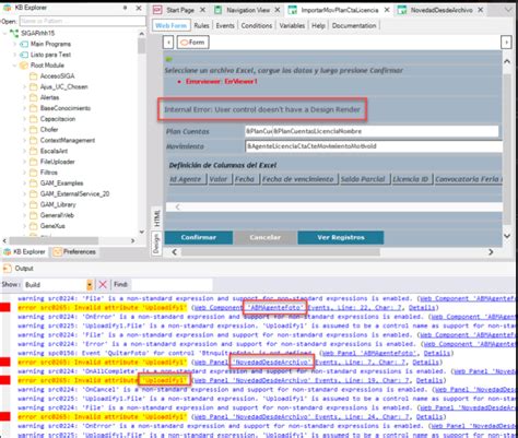 Genexus ¿cómo Corregir El Error Internal Error User Control Doesnt