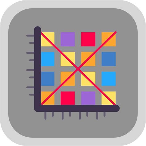 Matrix Flat Round Corner Icon 38766652 Vector Art At Vecteezy