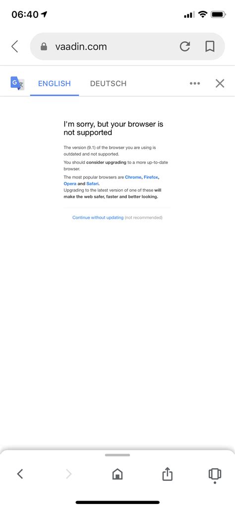 IOs Google App Not Supported Issue Vaadin Vaadin GitHub