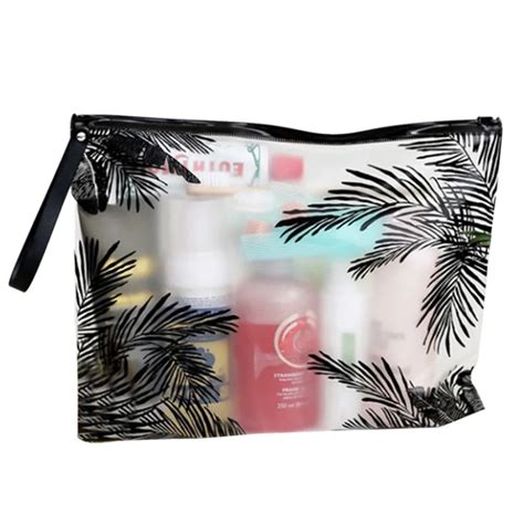 Aresland Portable Cosmetic Bags Pvc Women Make Up Cosmetics Organizer