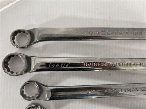 8 Craftsman Offset Wrenches 12 Point Four Sae 15 16 13 16 7 8 3 4 11 16 5 8 9 16 1 2