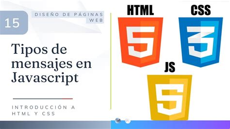 Tipos De Mensajes En Javascript Youtube
