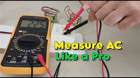 How To Measure Ac Voltage Using A Multimeter Step By Step Guide Youtube