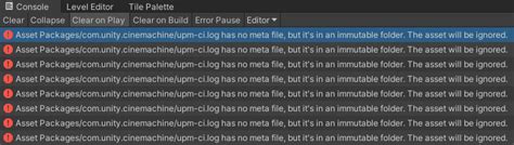 V Preview Upm Ci Log Has No Meta File Unity Engine Unity