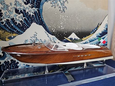 Riva Aquarama Klassiker Holzboot Modell Inkl Acrylglaskasten
