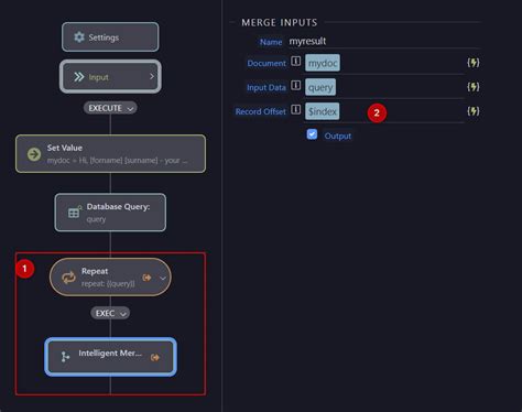 Intelligent Merge Mailmerge Custom Server Connect Module Node Wappler Extensions Wappler