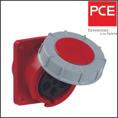Jual Pce Flanged Straight Socket Soket Industri 63a 5 Pin Ip67