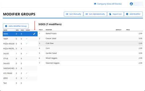 Aloha Cloud Working With Modifiers Ncr Docs