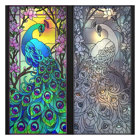 Peacock Stained Glass Design Greendase