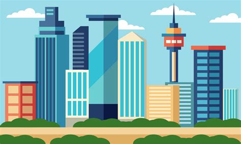 City Illustration Vector Design By Fardin Cdw On Dribbble