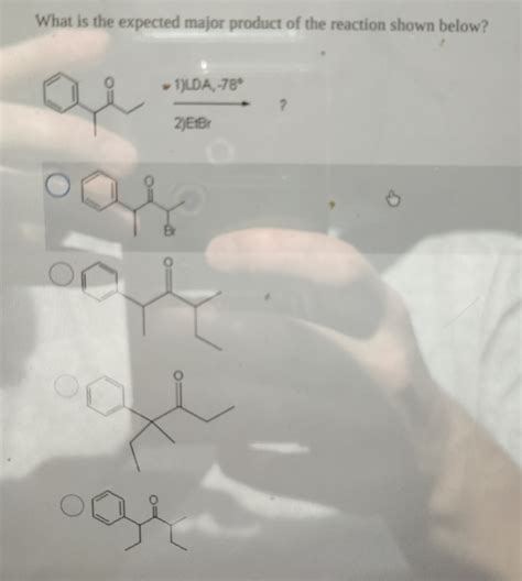 Solved What Is The Expected Major Product Of The Reaction