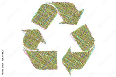 Símbolo De Color Verde De Reciclaje Stock Vector Adobe Stock