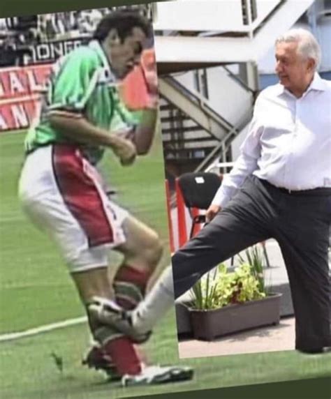 El peculiar saludo entre AMLO y Cuauhtémoc Blanco ya tiene memes