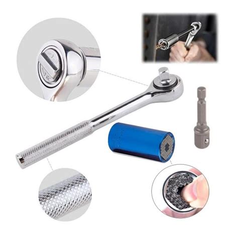 7 19mm Tools Diy Universal Socket Adapter Wrench Sleeve With Power Drill Adapter Tool Daraz Pk
