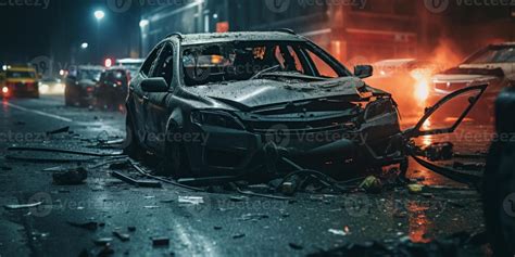 Ai Generated Multiplayer Car Accident Generative Ai 44531061 Stock
