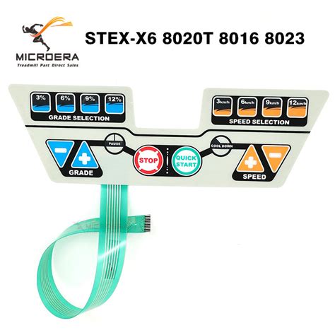 Stex X6 8020t 8016 8023 Treadmill Button Keypad Keyboard Console Panel