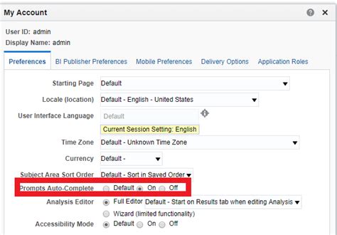 oracle underground bi and dataviz modify system settings in oracle